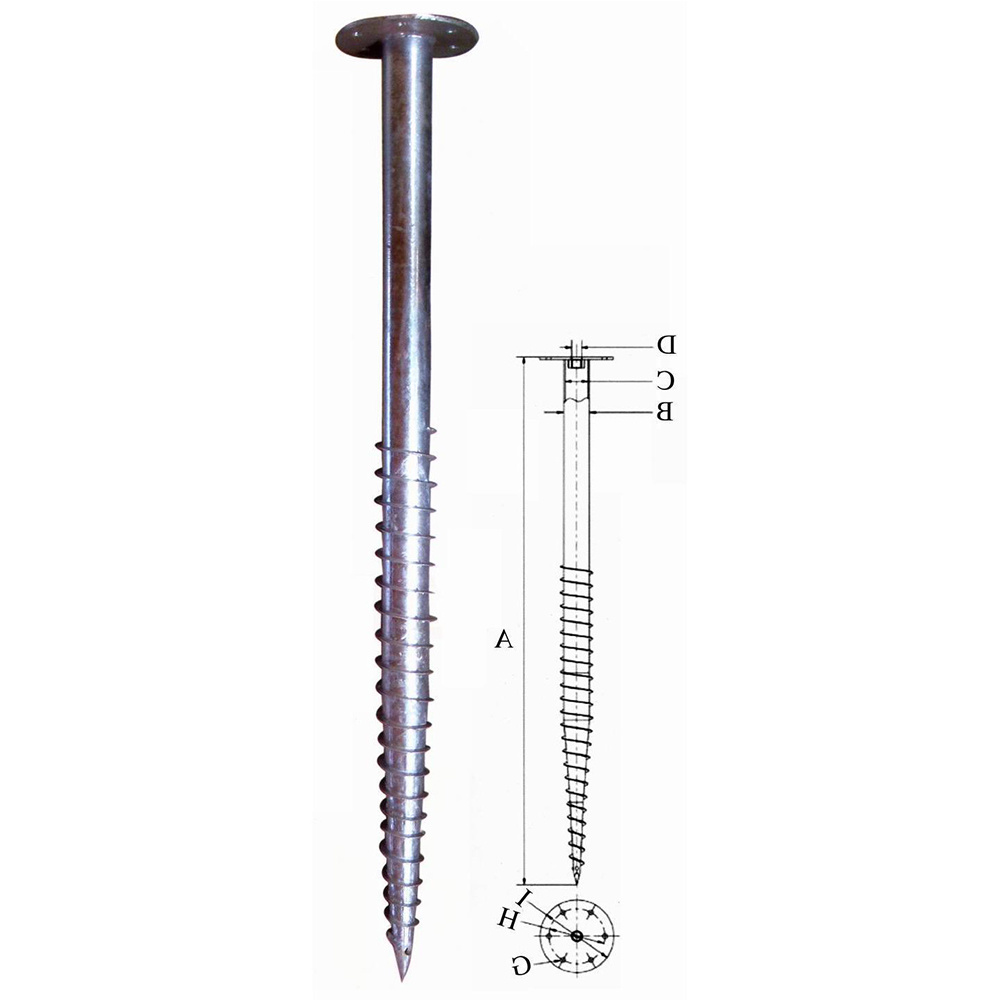 Ground Anchor 1m Ground Screw Post Anchor - Buy ground screw anchors ...